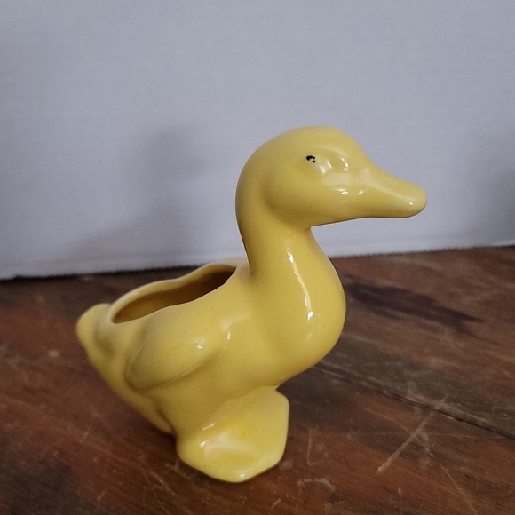Vintage | Accents | Midcentury Yellow Duck Planter | Poshmark